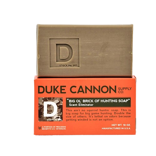 Duke Cannon Big Ol' Brick Of Soap, Scent Eliminator Hunting Soap, 10 O ...